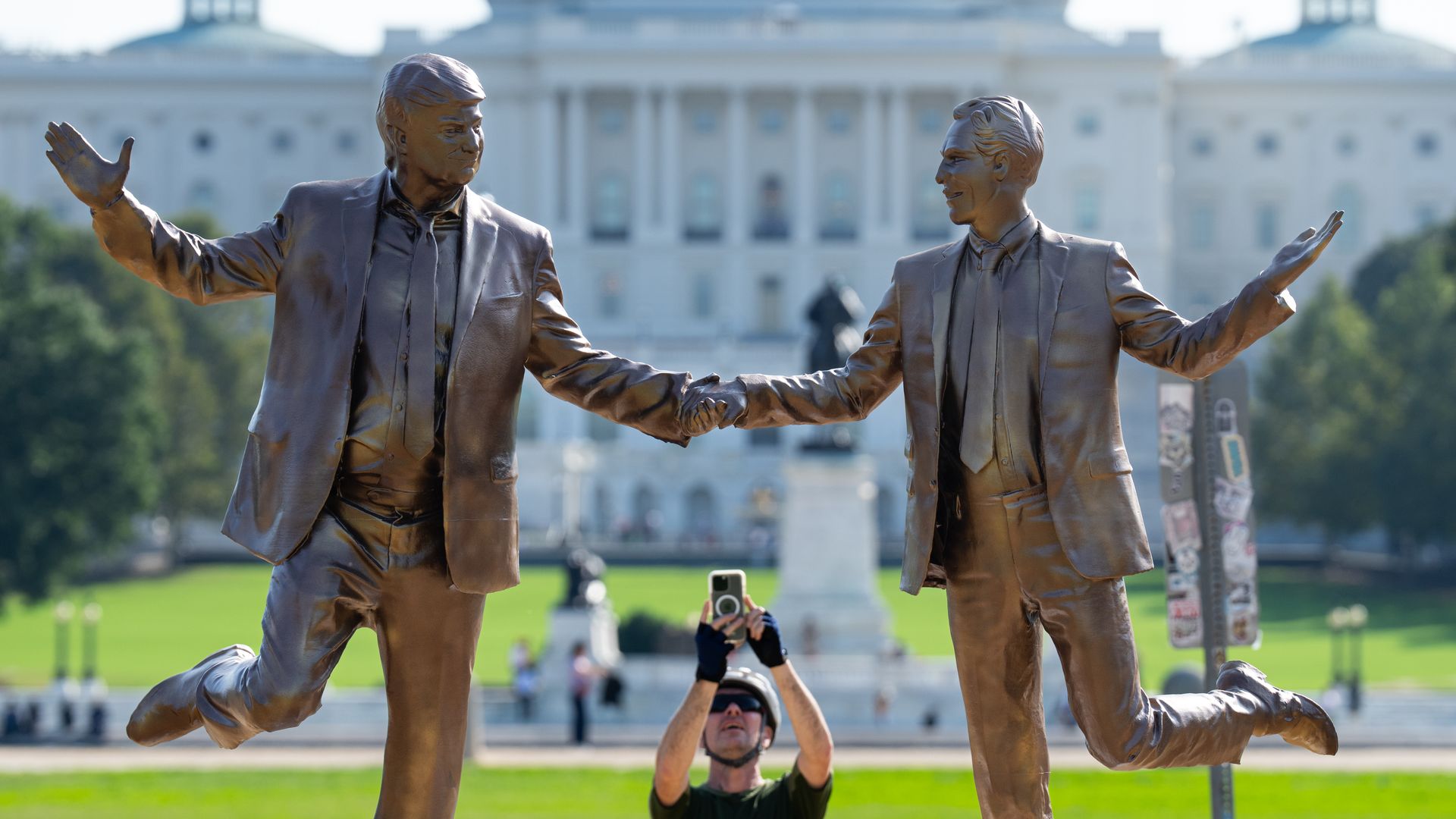 Trump-Epstein statue on National Mall sparks controversy before removal ...