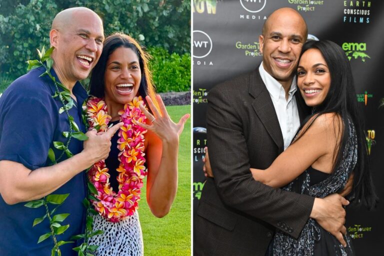 Who is Alexis Lewis? Cory Booker’s fiancée and the Rosario Dawson ...