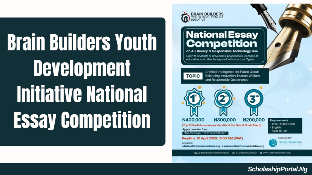 BBDYI Essay Competition 2026: How Nigerian Students can Win Up to ₦ ...